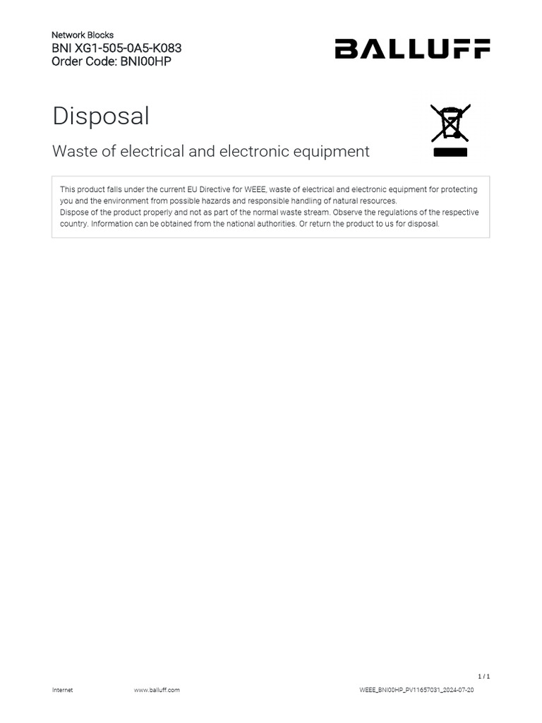WEEE PV11657031 en | PDF