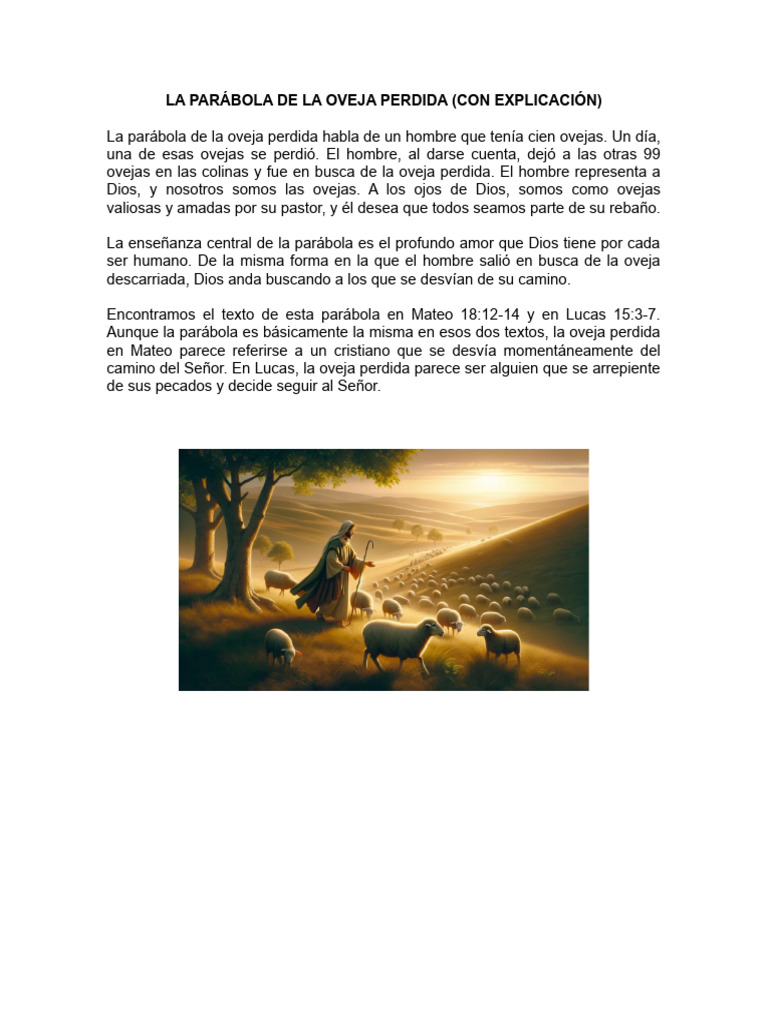 El Pastorcito y El Lobo | PDF