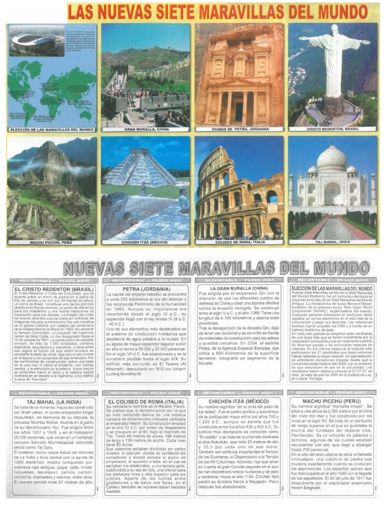 Las 7 Maravillas Del Mundo | PDF