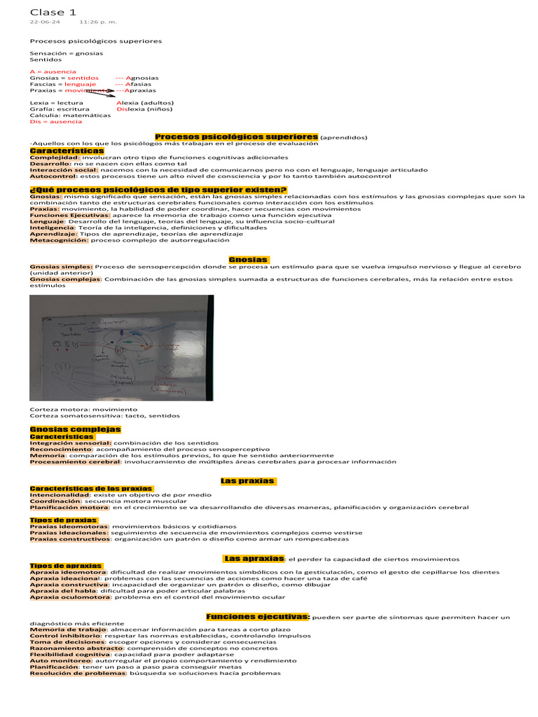 Clase 1 | PDF | Memoria | Aprendizaje