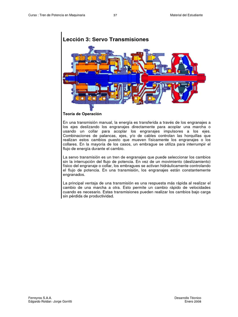 Manual Del Estudiante - Tren de Potencia en Maquinaria - Módulo 2 | PDF ...