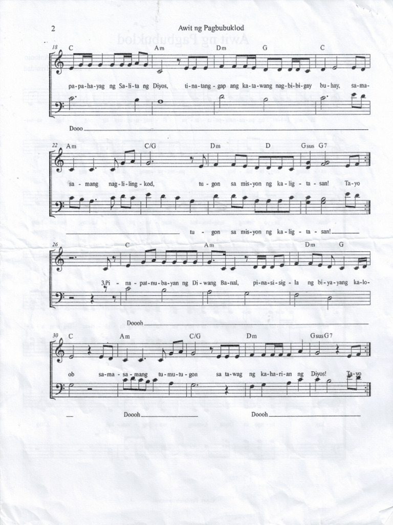 Awit NG Pagbubuklod BEC | PDF