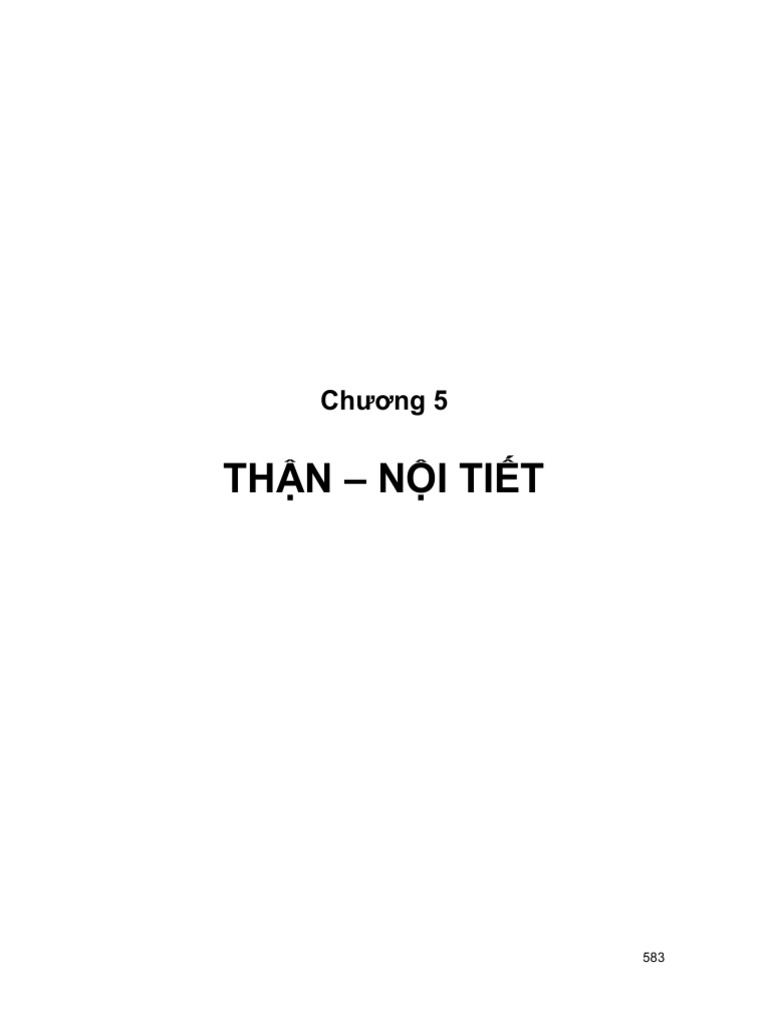 Chuong 5 - Than, Noi Tiet | PDF