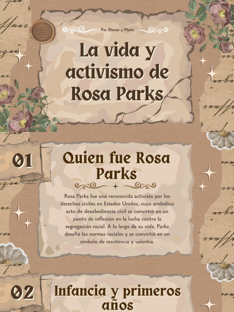 La Vida y Activismo de Rosa Parks | PDF