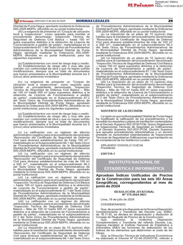 Indice Unificado Junio 2024 | PDF