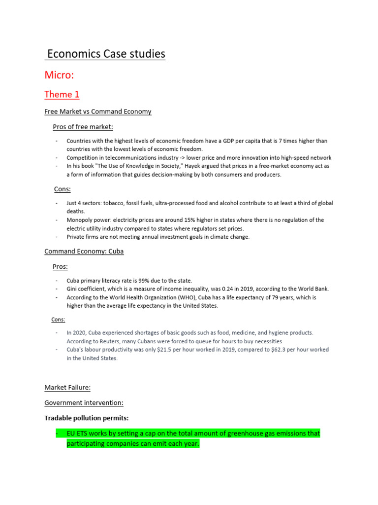 Economics Case Studies | PDF | Tesco | National Health Service