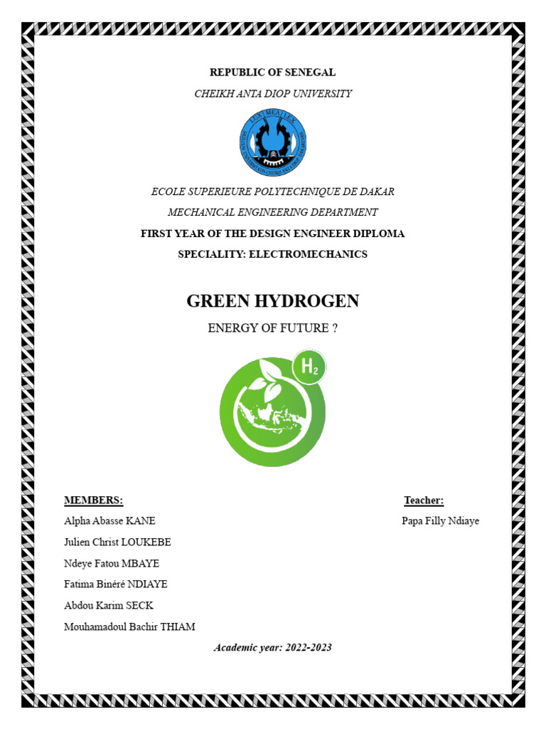 Green Hydrogen | PDF | Gasification | Fuel Cell