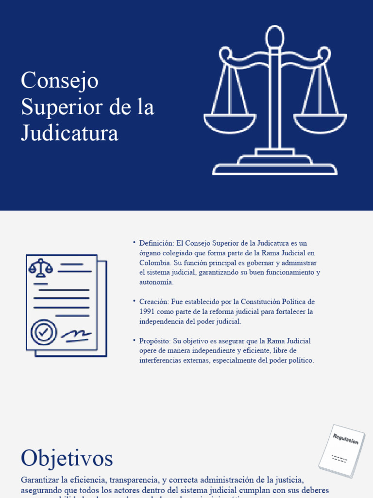 CONSEJO SUPERIOR DE LA JUDICATURA | PDF | Judicaturas | Juez