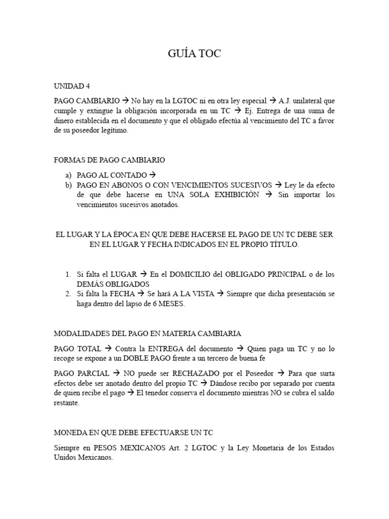 GUÍA TOC 2 | PDF | Cheque | Pagaré