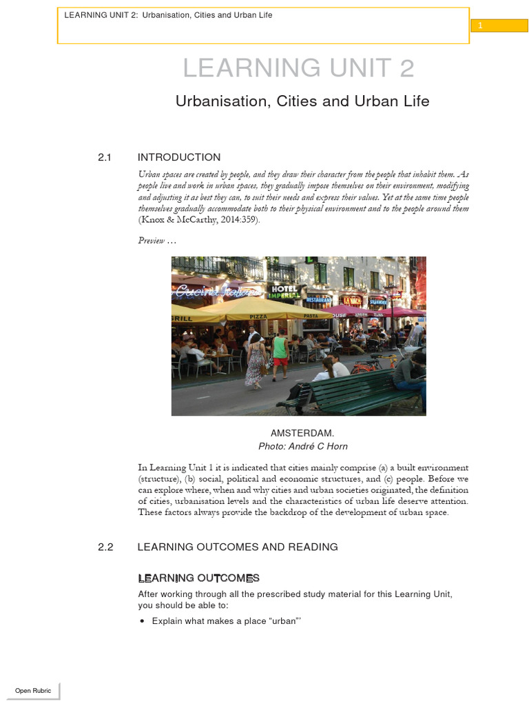 .archLEARNING UNIT 2 | PDF | Urbanization