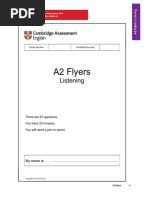 Flyers Speaking Entrance Test (for Students) | PDF | Student Assessment ...