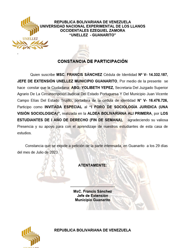 Constancia de Participacion | PDF | Gobierno