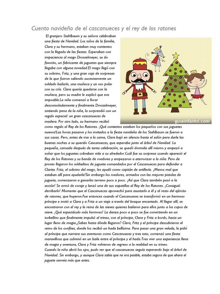 Cuento Navideño de El Cascanueces y El Rey de Los Ratones | PDF | El ...
