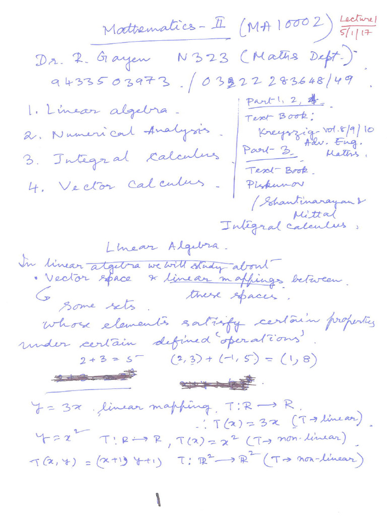 Lecture 1 | PDF