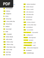 Pharmacy Abbreviations and Symbols Guide | PDF