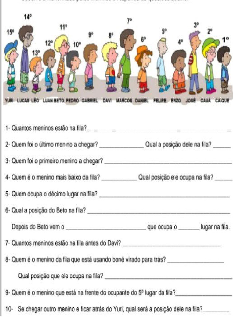 Matemática - Ordem Númerica | PDF