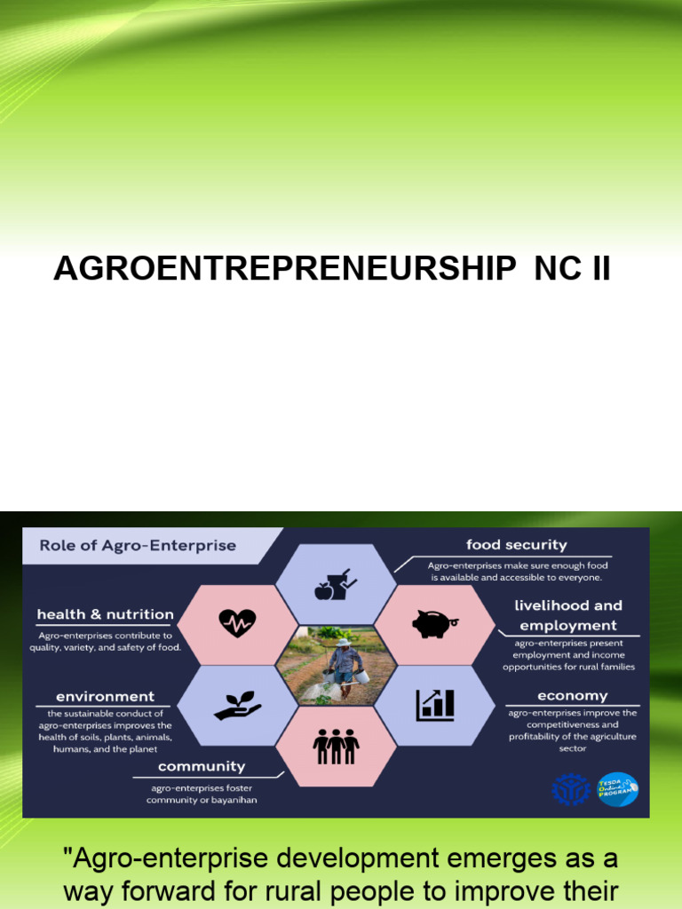 Agro-Enterprise Lesson 1 | PDF | Agriculture | Organic Farming