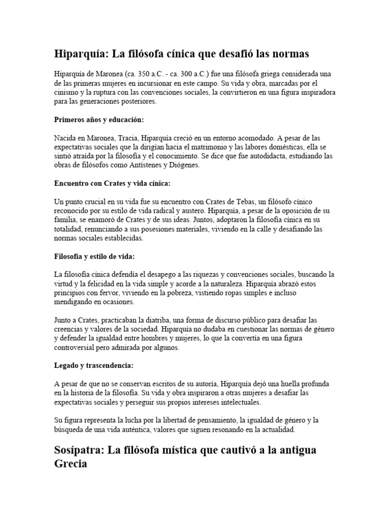 Filosofas | PDF | Platón | Conocimiento