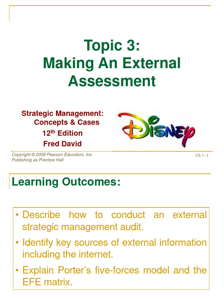 Topic 3 - Making An External Assessment | PDF | Strategic Management ...