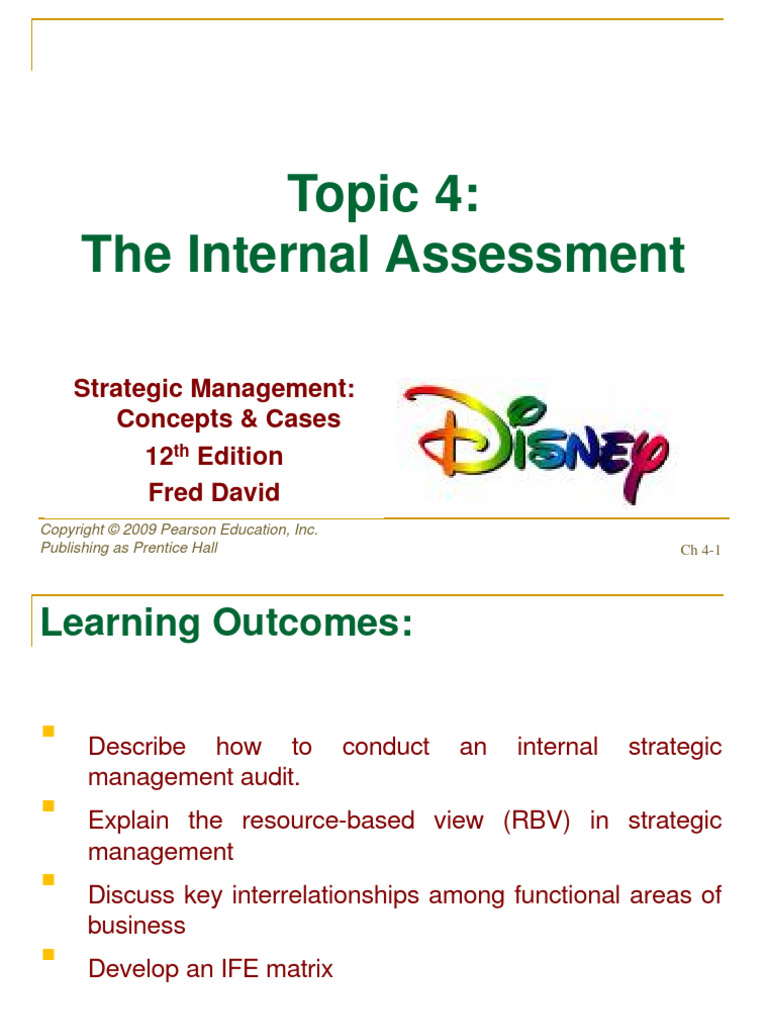 Topic 4 - The Internal Assessment | PDF | Marketing | Financial Ratio