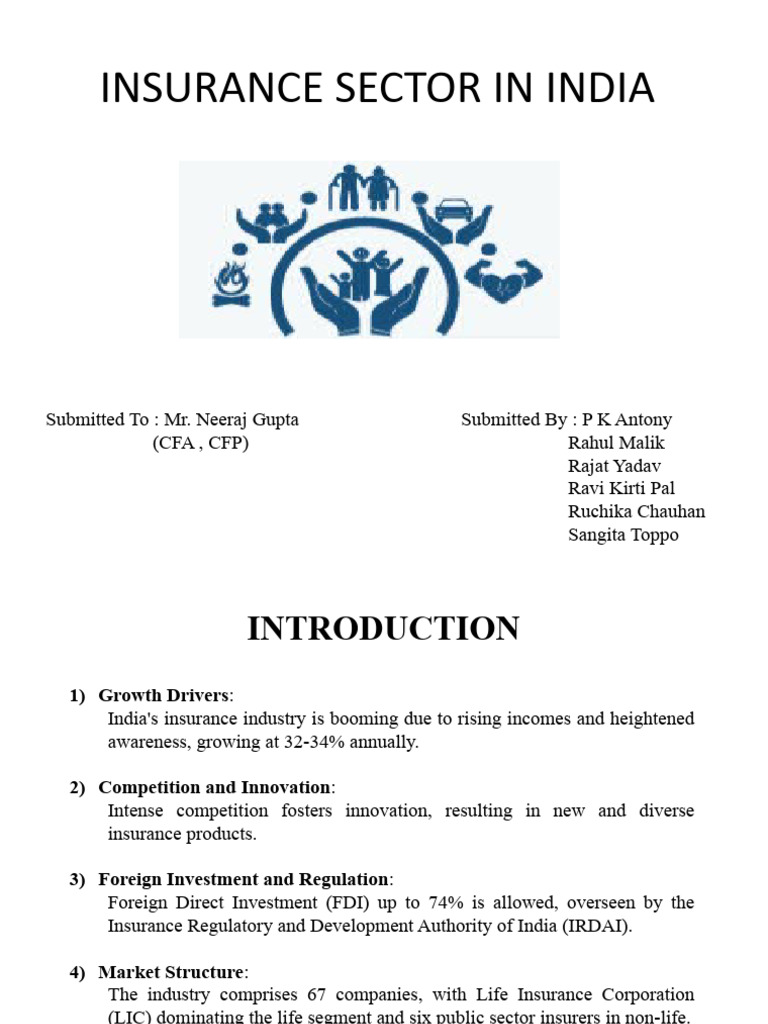 Insurance Sector in India | PDF | Insurance | Financial Services