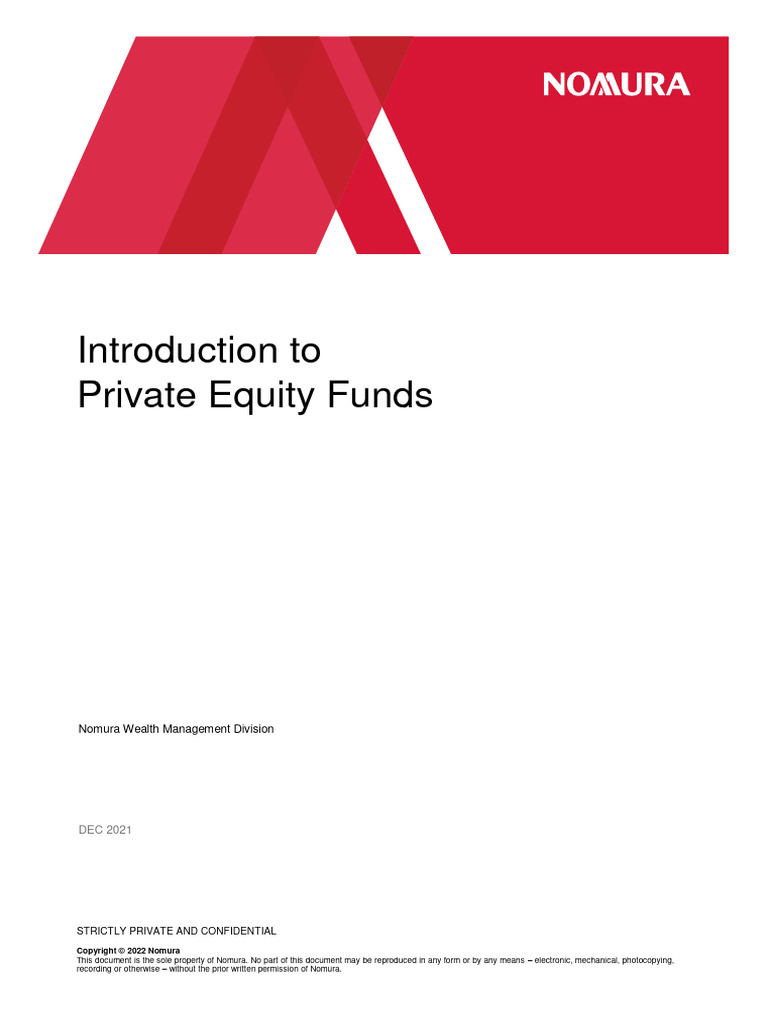 Introductory Material Private Equity Funds | PDF | Private Equity ...