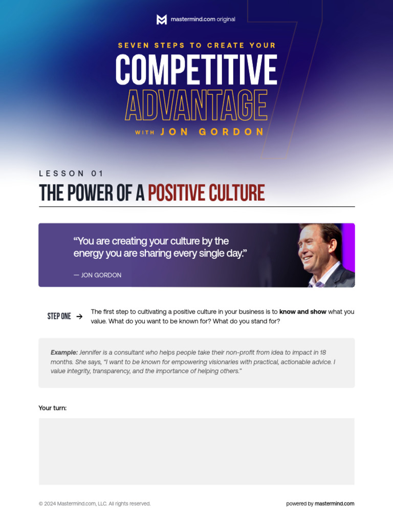 Seven+Steps+to+Create+Your+Competitive+Advantage v3+ (1) + | PDF ...