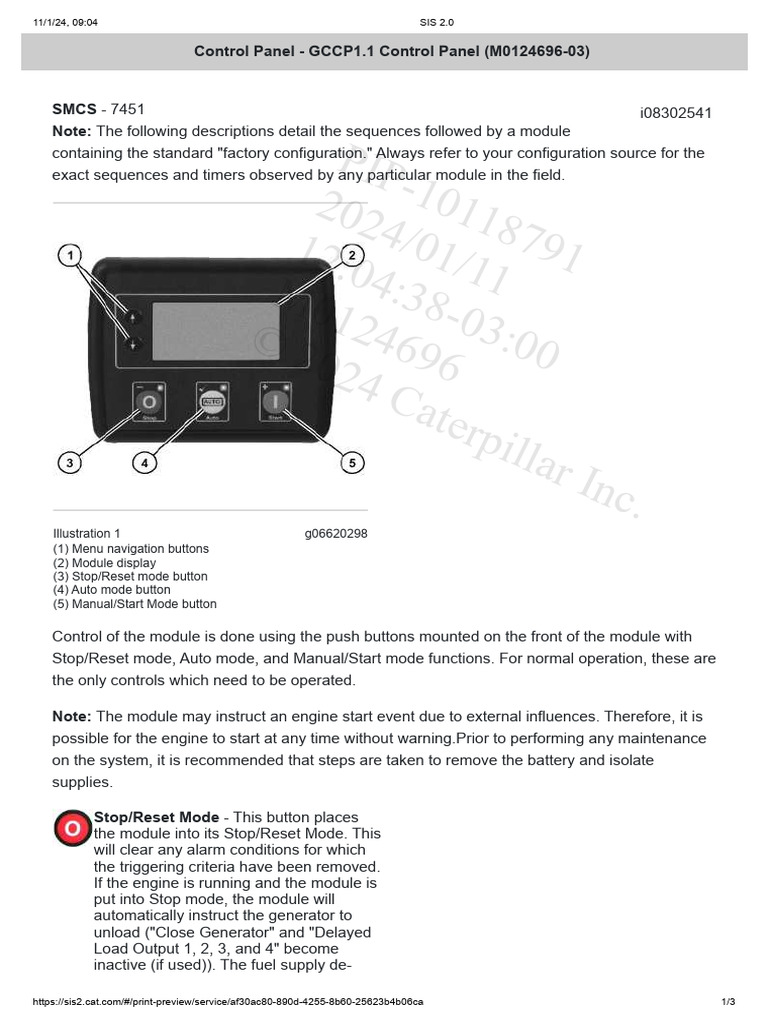 Control Panel - GCCP1.1 Control Panel (M0124696-03) | PDF | Manufactured Goods | Electronics