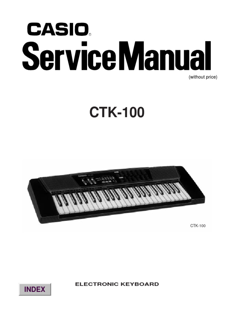 CTK-100 Keyboard Technical Manual | PDF | Capacitor | Inductor