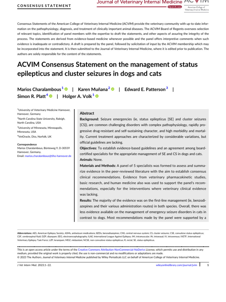 Status Epilepticus Guideline | PDF | Epilepsy | Evidence Based Medicine
