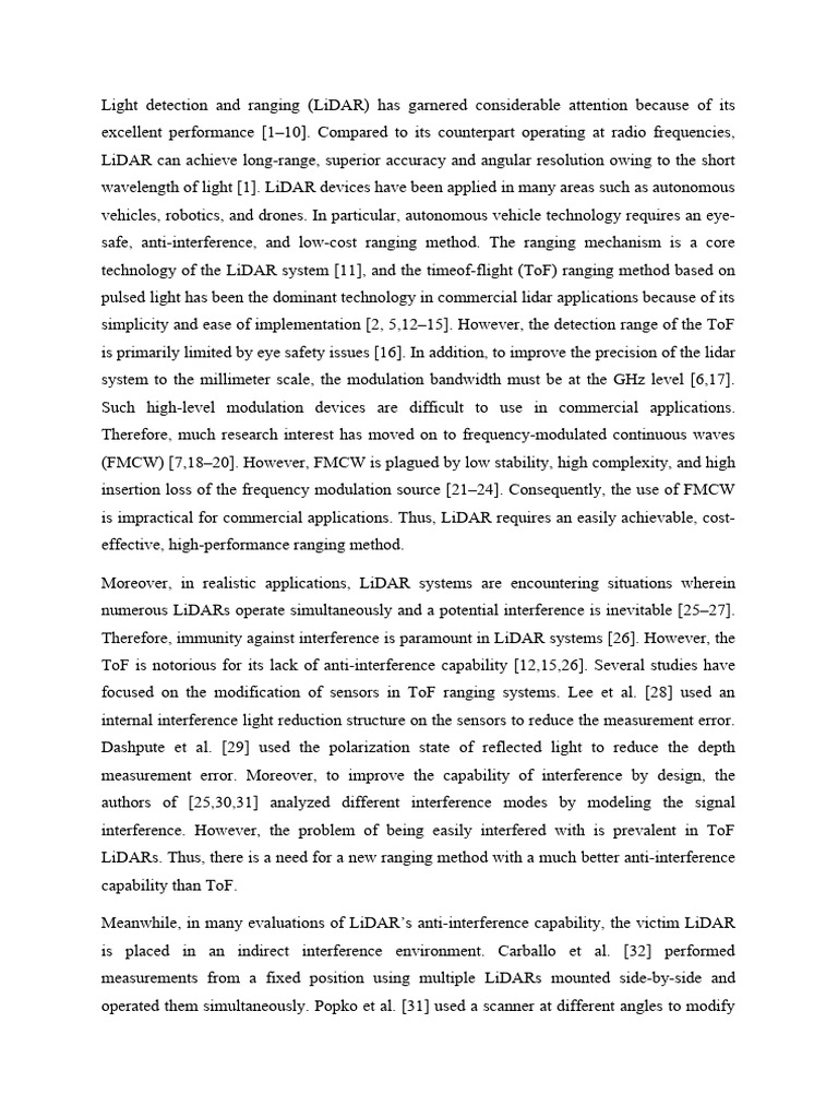Phase-Modulated Continuous-Wave Coherent Ranging Method | PDF | Lidar ...