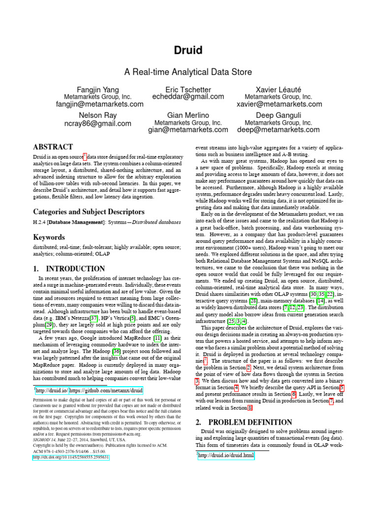 druid | Download Free PDF | Cache (Computing) | Computer Cluster