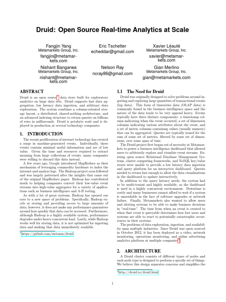 Druid Demo | PDF | Database Index | Apache Hadoop
