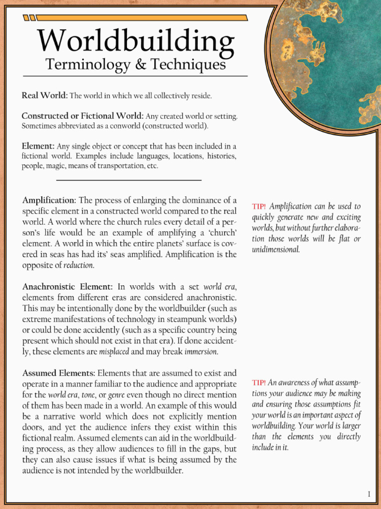 Worldbuilding Terminology | PDF