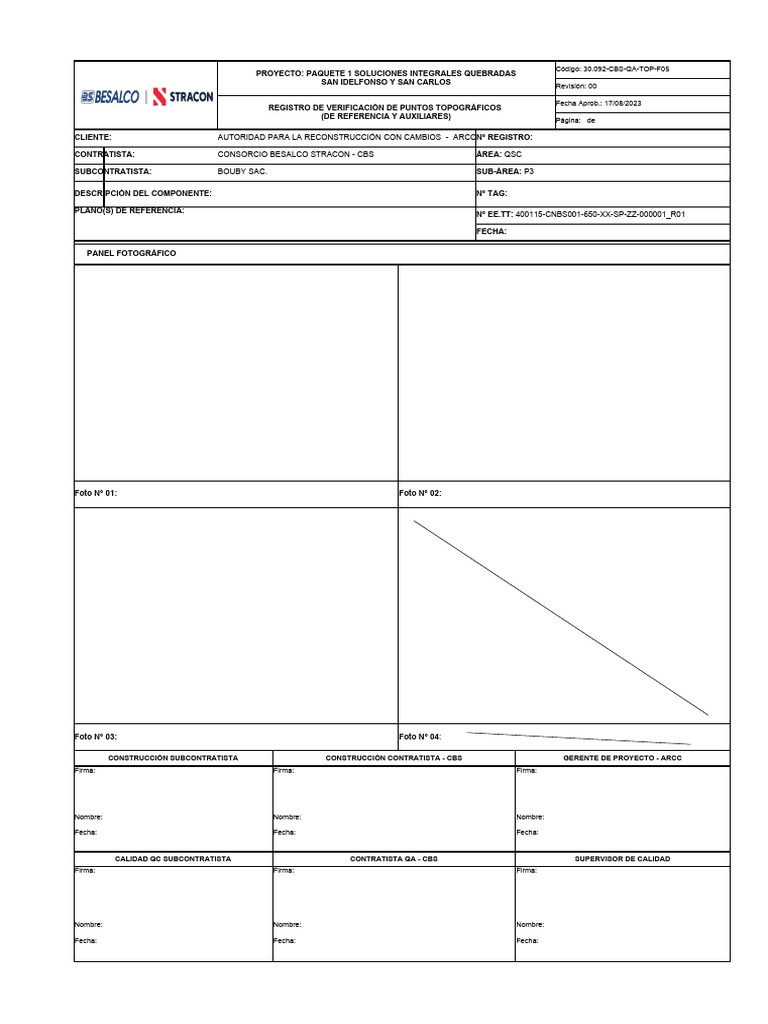 400205-Cbs-Qa-Pfg-F01 - R00 - Panel Fotografico Top F05 | PDF ...