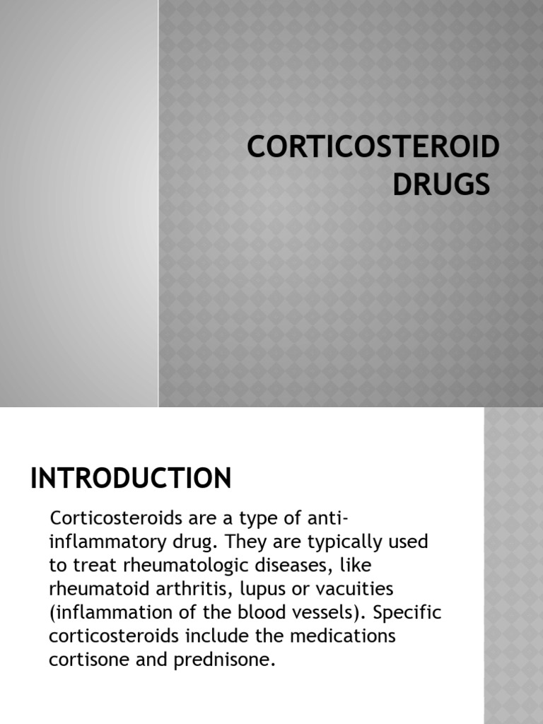 corticosteroid | Download Free PDF | Corticosteroid | Clinical Medicine