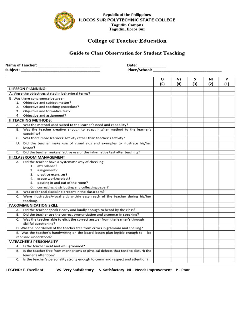 Demonstration Teaching Evaluation Tool | PDF | Teachers | Learning