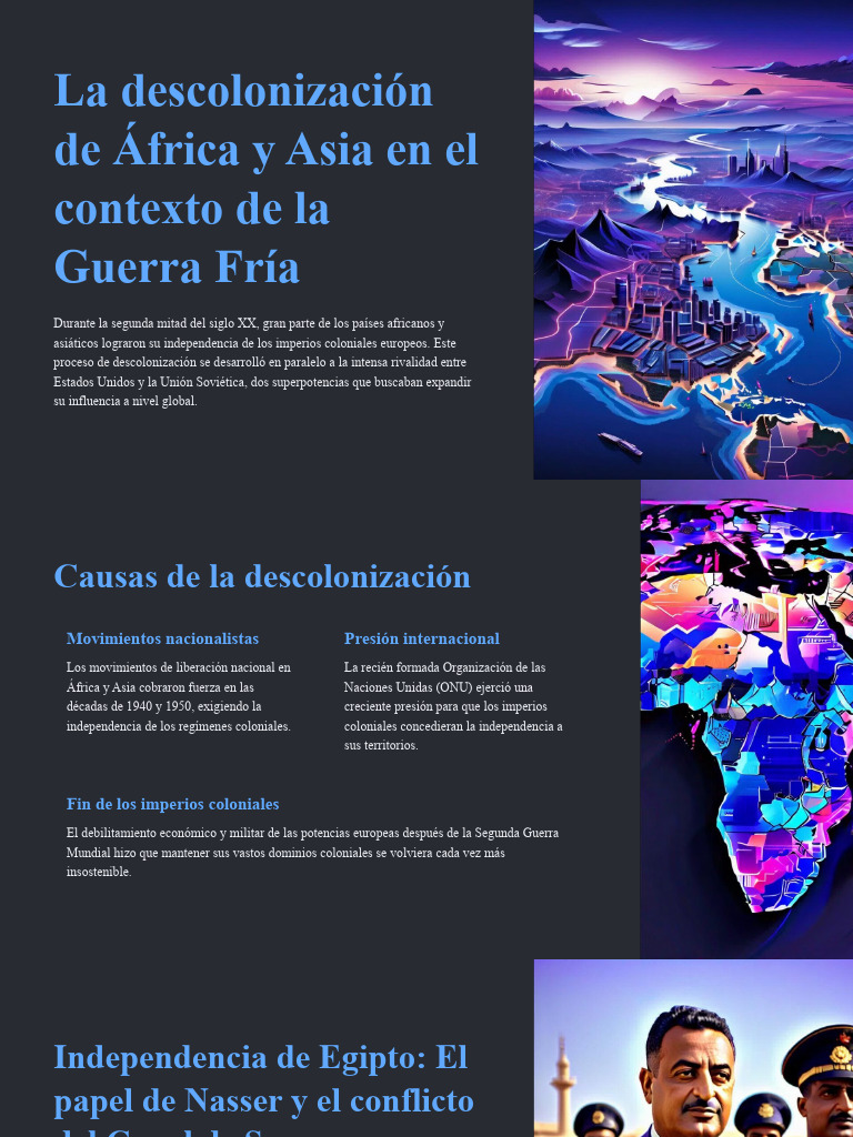 La Descolonizacion de Africa y Asia en El Contexto de La Guerra Fria | PDF | Descolonización ...