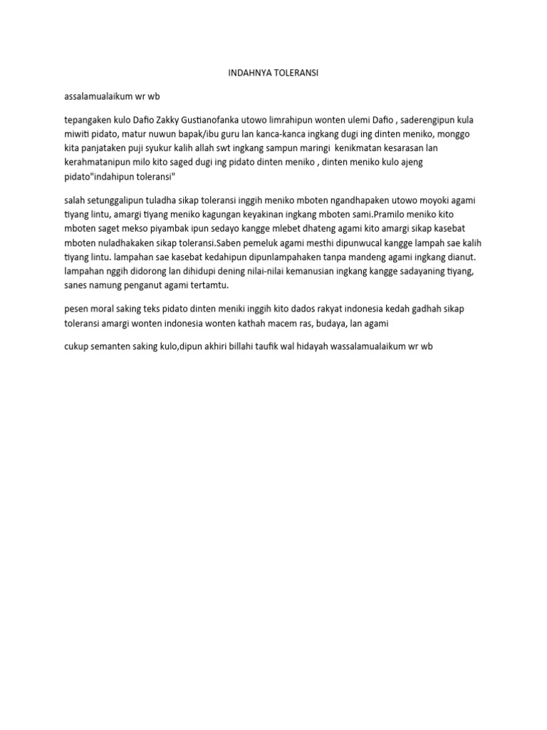 UPRAK DAFIO BHS JAWA | PDF