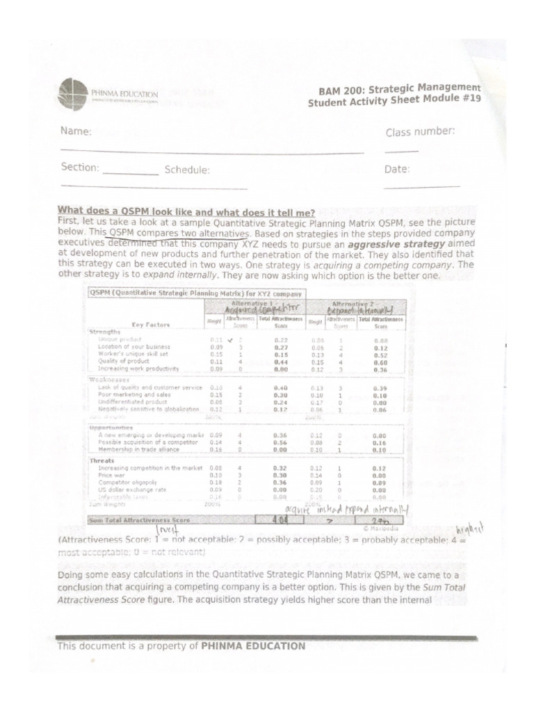 BAM-200-Strategic-Management | PDF