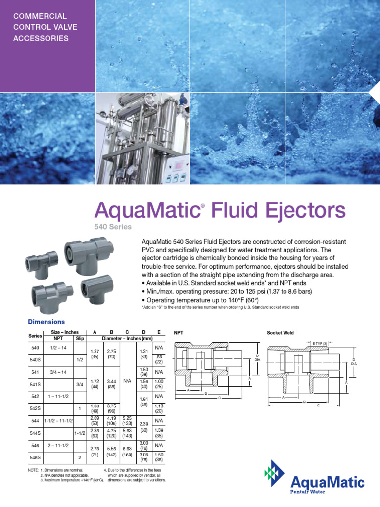 EJECTOR-AQUAMATIC-PVC | Download Free PDF | Pipe (Fluid Conveyance ...