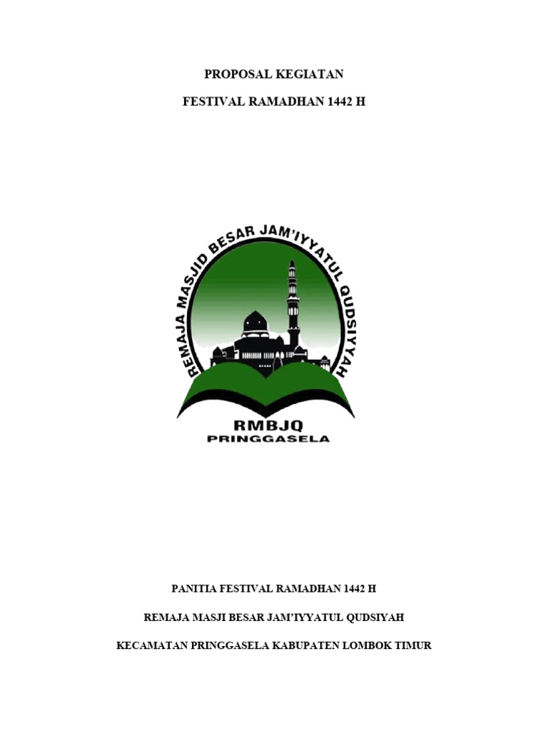 CONTOH PROPOSAL KEGIATAN SIMPLE | PDF