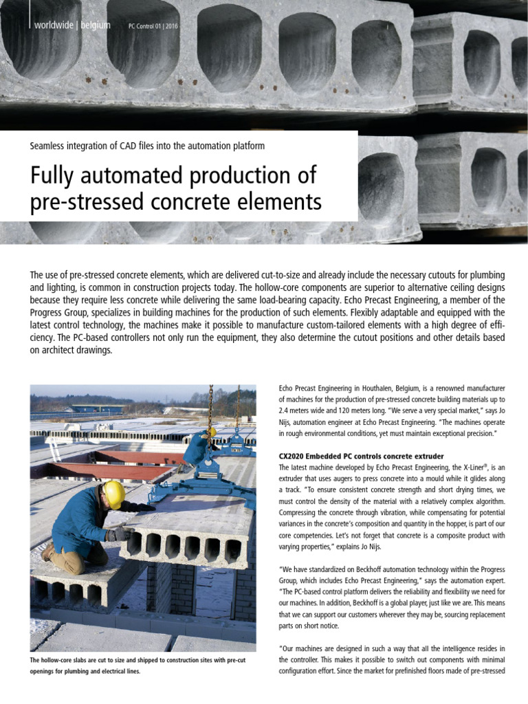 Echo Precast | PDF | Concrete | Servomechanism