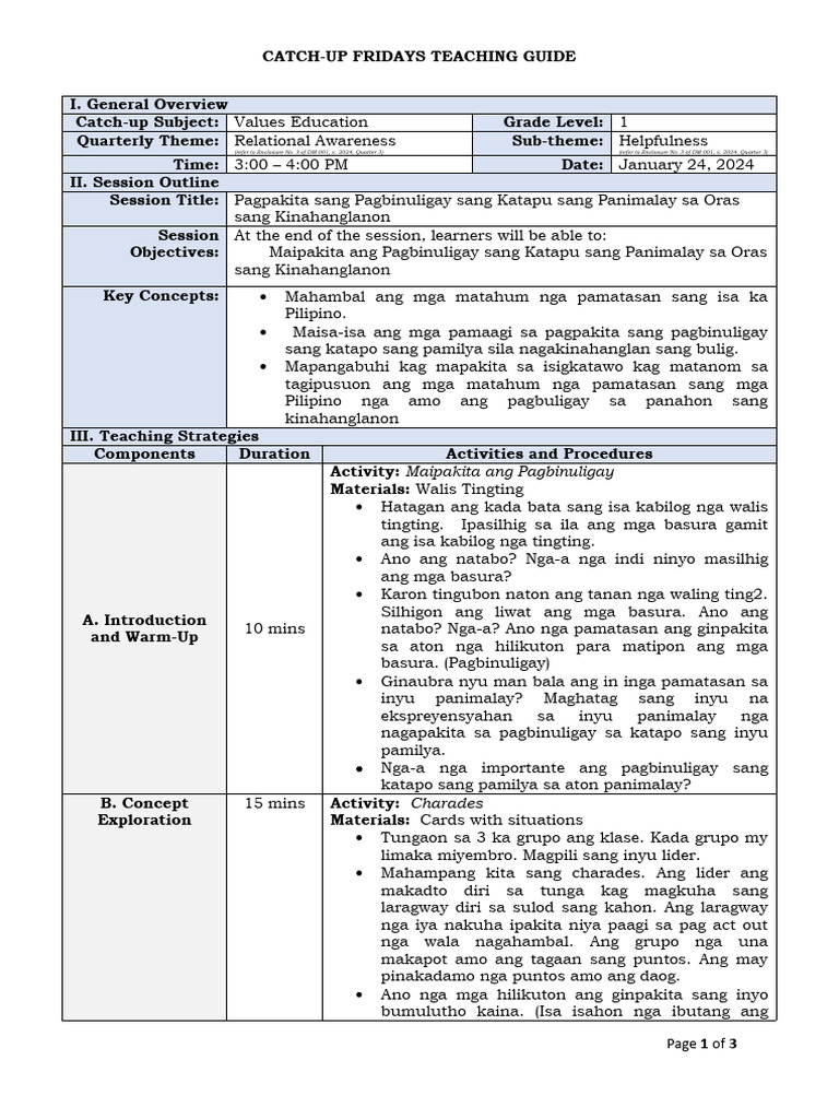 LP Values Ed Final | PDF