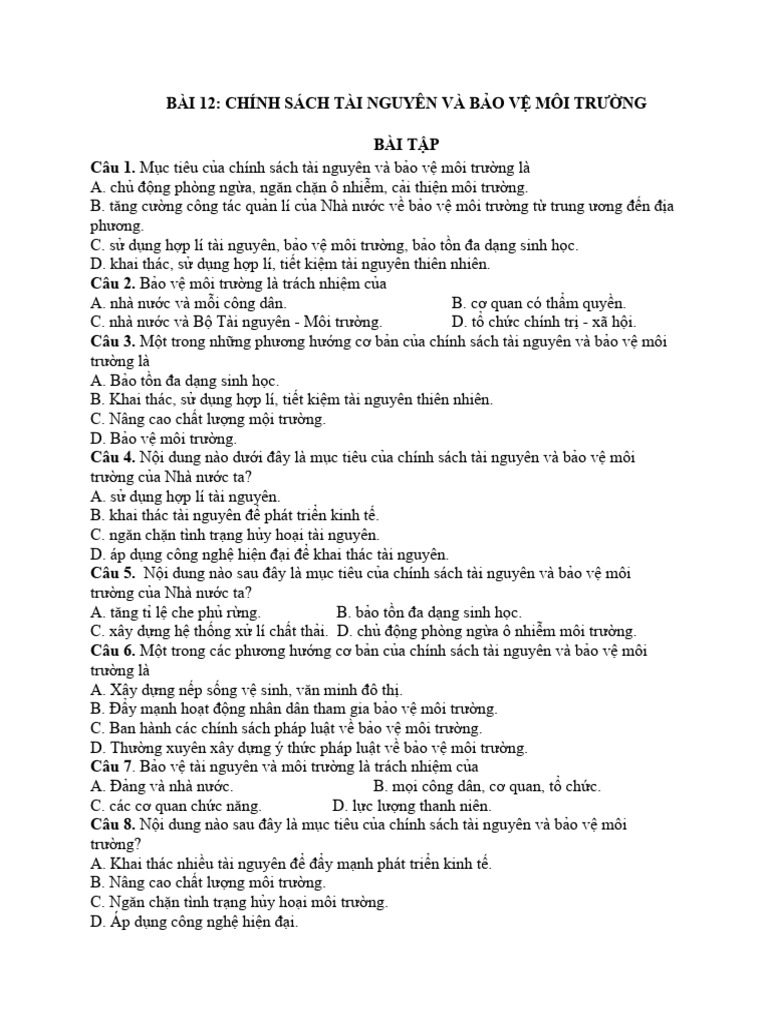 BT K11 - Bai 12 | PDF