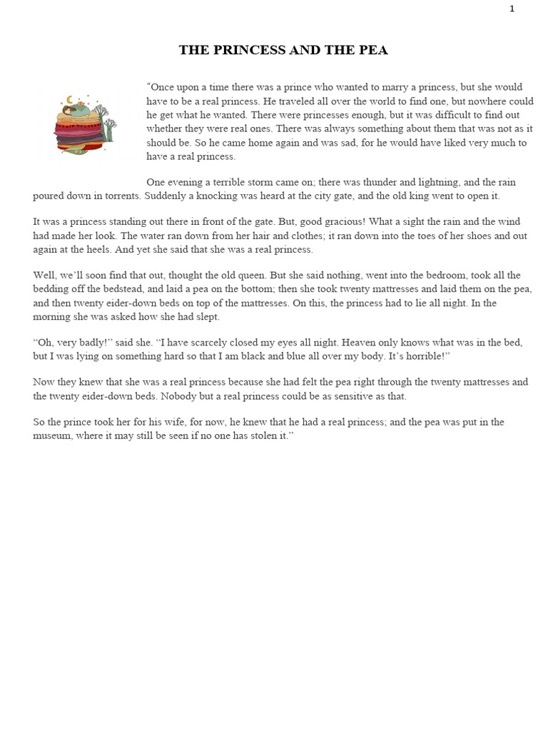 The Princess and The Pea | PDF