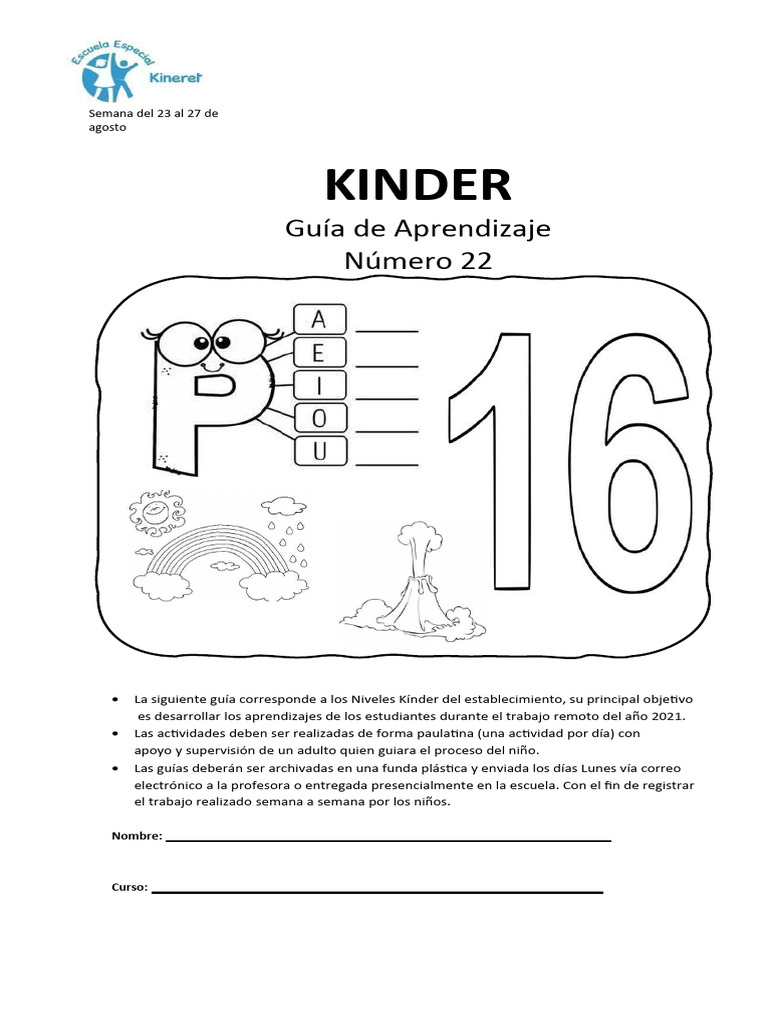 Guía-N°-22-kinder-2021 | PDF