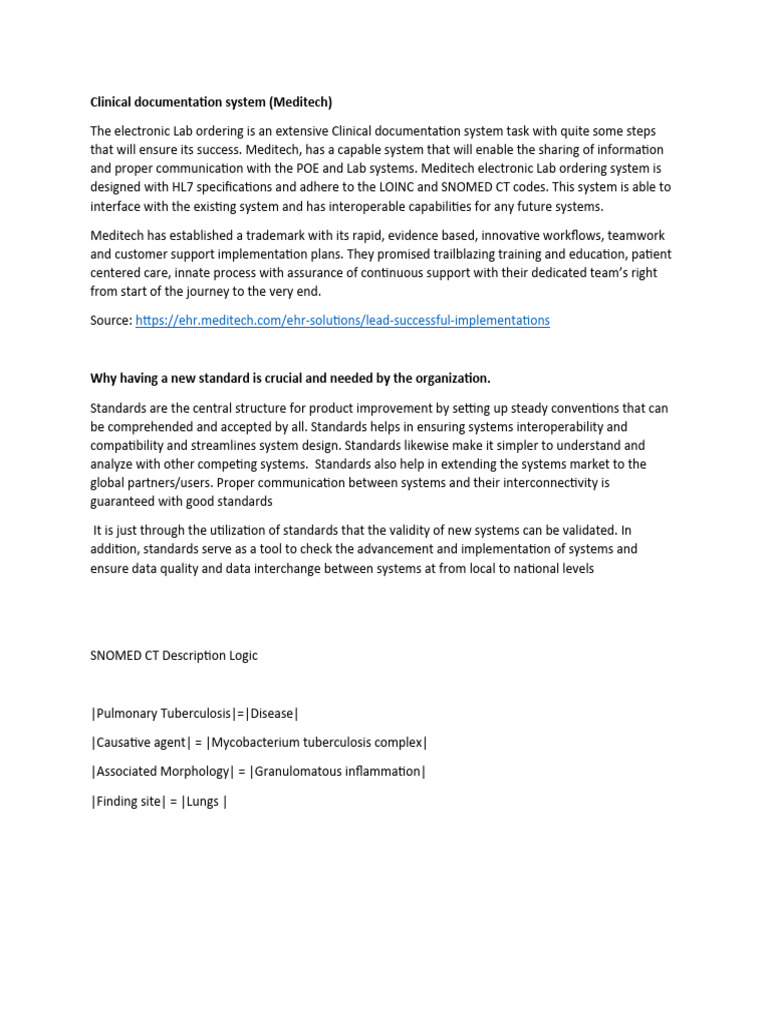Clinical Documentation System | PDF