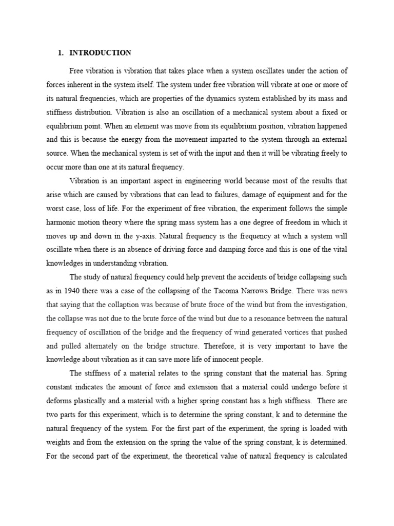 Intro Lab Dynamic | PDF | Oscillation | Motion (Physics)