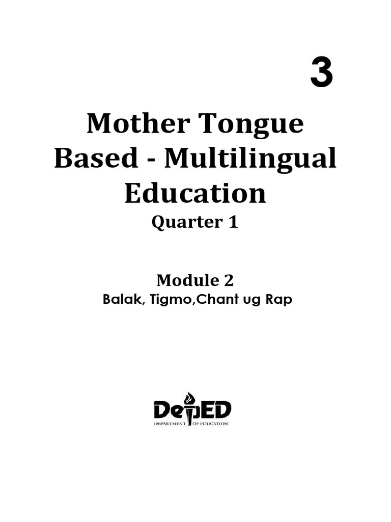 Mother Tongue Based - Multilingual Education: Quarter 1 | PDF